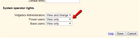 Limit Operator Rights Or Access Volgistics Help
