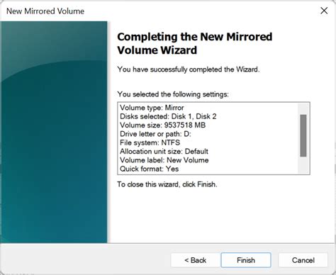 Mirroring Disks With Windows Disk Management