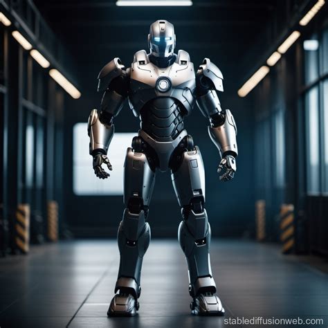 Muscular Robot In Heavy Armor T Pose Stable Diffusion Online Muscular Robot In Heavy Armor T Pose Stable Diffusion Online
