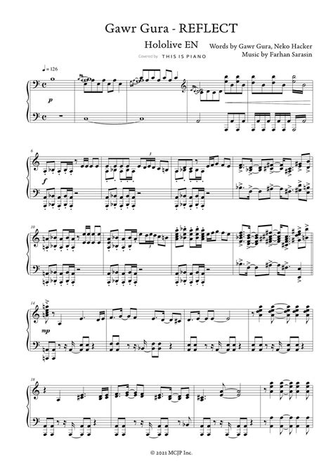 Gawr Gura Reflect By This Is Piano