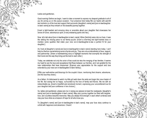 Father Of The Bride Speech Templates Father Of Bride Speech Dad