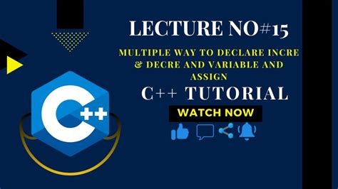 Lecture No15 Multiple Way To Declare Incre Decre Variable To
