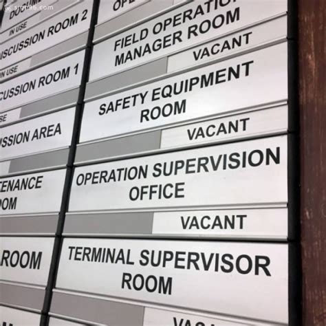Aluminium Slider Office Room Door Sign Dor 823 Sign96