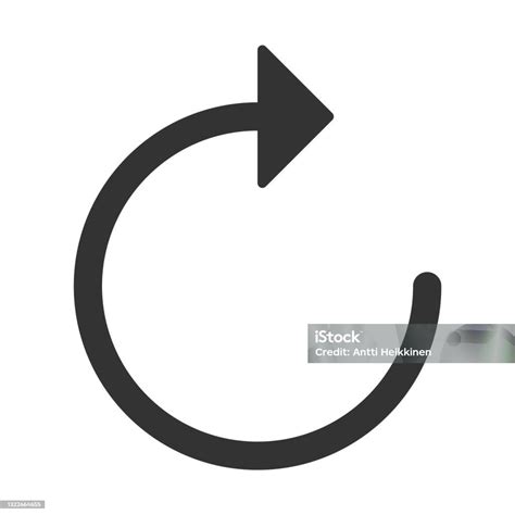 reload and update vector icon redo and undo button web and application
