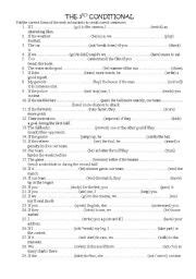 3rd Conditional ESL Worksheet By Penelopa5