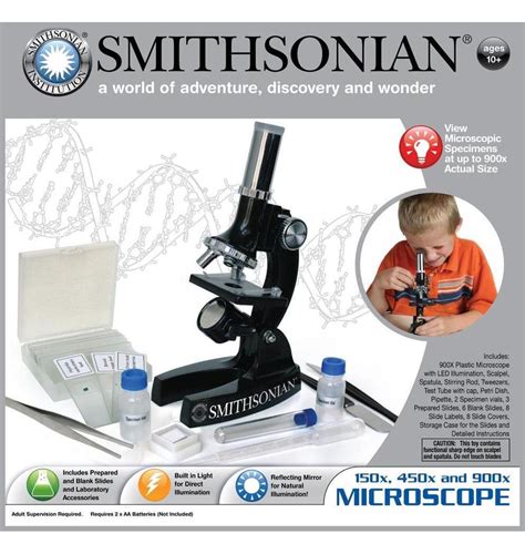 Smithsonian Microscope Set 300x 600x 900x