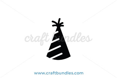 Party Hat Svg Cut File Craftbundles