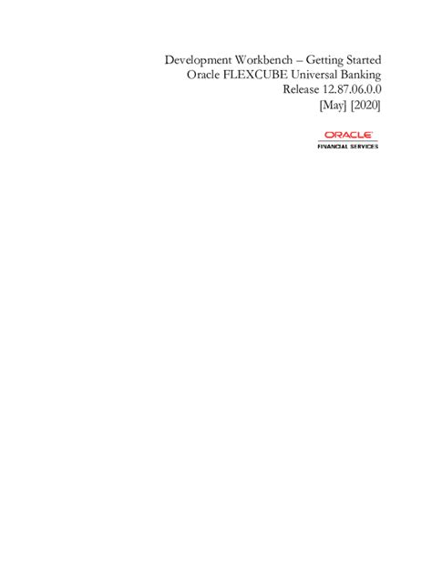 Fillable Online Oracle FLEXCUBE Universal Banking Getting Started 12 0