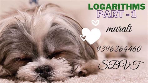Logarithms Basics Part1 Youtube