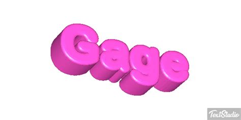 Gage Name Animated  Logo Designs
