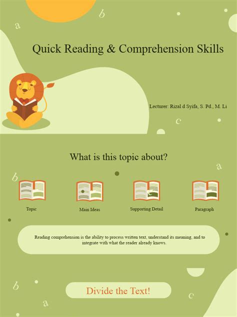 pertemuan ke 8 quick reading and comprehension skills pdf reading