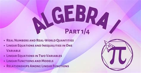 Algebra Part Linear Equations In One And Two Varibales