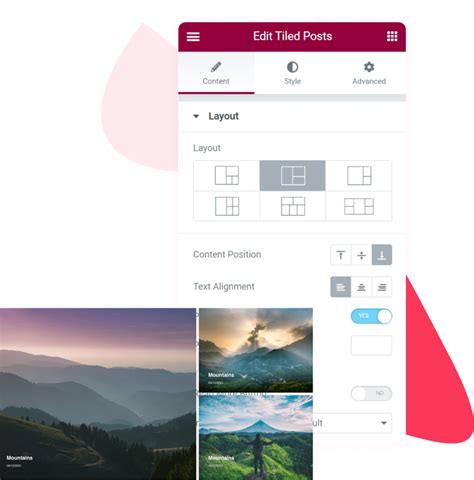 elementor tiled post widget powerpack addons for elementor