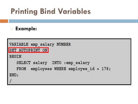 Ppt Introduction To Declaring Plsql Variables Powerpoint