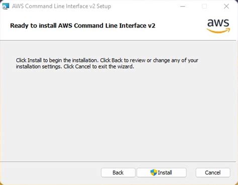 Amazon Web Services Aws Command Line Interface Cli On Windows
