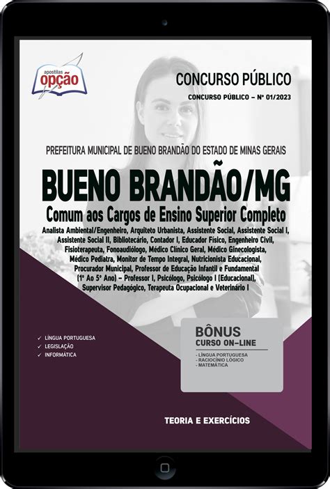 Apostila Prefeitura De Bueno Brandão Mg Em Pdf Comum Aos Cargos De
