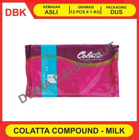 Jual COLATTA MILK CHOCOLATE COMPOUND COKLAT BATANG SUSU 1 KG 1 DUS 12