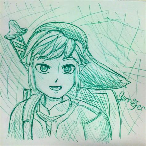 Skyward Sword Link Sketch By Yennie Fer On Deviantart