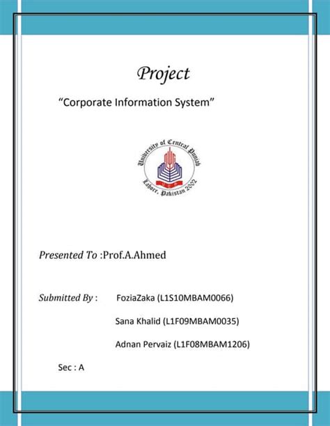 Cis Final Project Pdf