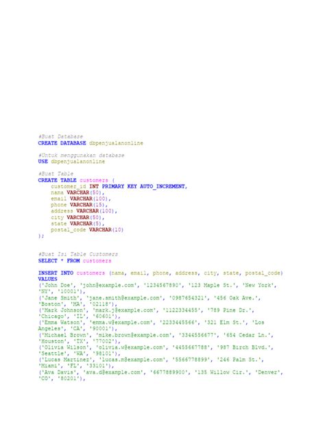 Tugas Basis Data Lanjut Pdf Payments