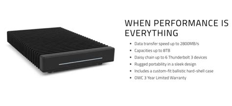 CES 2018 OWC Thunderbolt 3 Storage And Docks Podfeet Podcasts