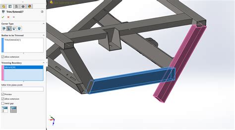 Weldment Miter Cut Not Functioning Properly Help R Solidworks