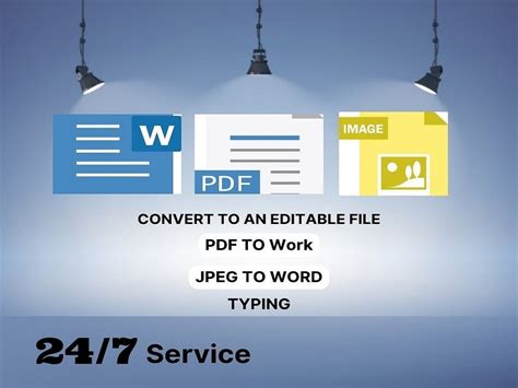 An Assistant For Convert To An Editable File Upwork