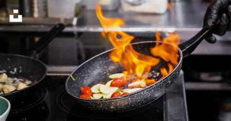 Black Frying Pan With Fire Photo Free Food Image On Unsplash