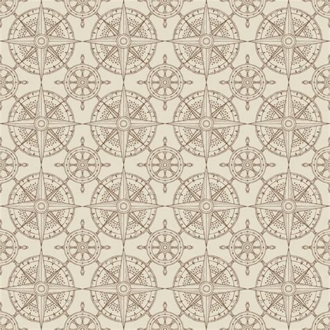 Premium Vector Seamless Background With Naval Logos