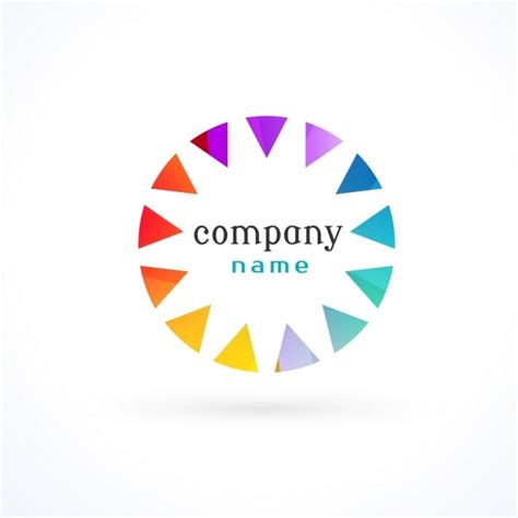 Dynamique Logo Coloré Concept Vecteur Gratuite