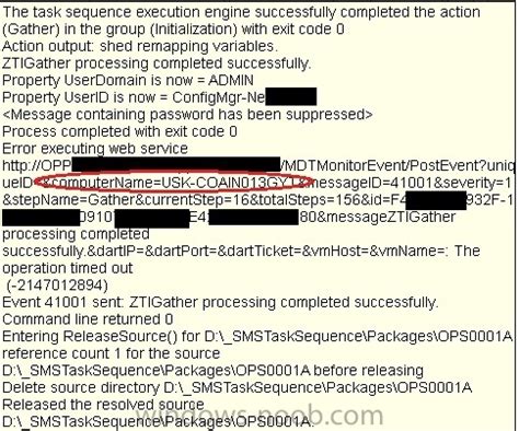 Vbscript Pcname Task Sequence Fail On Some Physical Machines