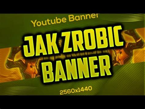 JAK ZROBIC BANNER PORADNIK GRAFICZNY YouTube