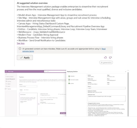 {how to} create ai generated deployment notes in pipelines for power