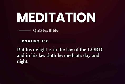 Meditation Verses From The Bible — Finding Strength And Serenity