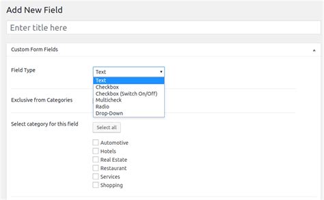 Adding Custom Form Fields