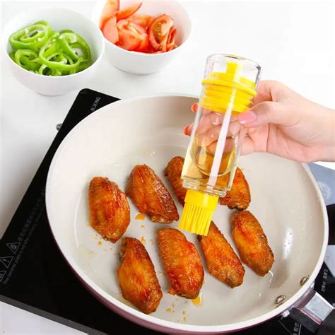 Bbq Brush Silicone Honey Oil Brush Bottle Kitchen Tool Baking Brushes