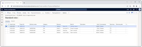 post and print project invoices in d365fo