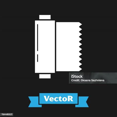 흰색 섬유 직물 롤 아이콘 검은 배경에 격리 롤 매트 양탄자 천 카펫 또는 종이 롤 아이콘 벡터 일러스트레이션 공예에 대한 스톡 벡터 아트 및 기타 이미지 Istock