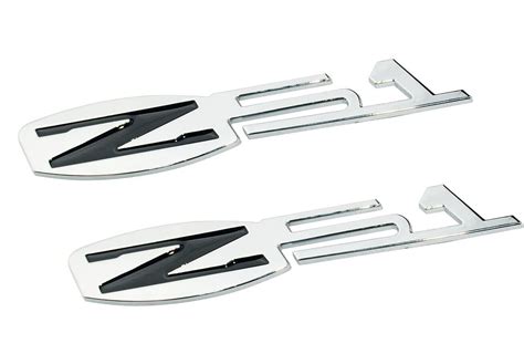 2pcs For Corvette C6 Z06 Z51 Emblem 3d Badge Sticker Nameplate Chrome