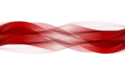 Red Curve Abstract Wave Backdrop Design Background Stock Illustration