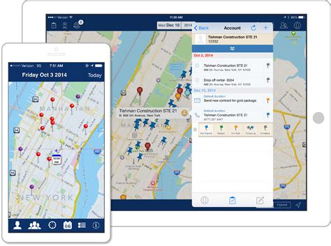 Contact Management Graphic Mapview Formerly Sales Navigator Route