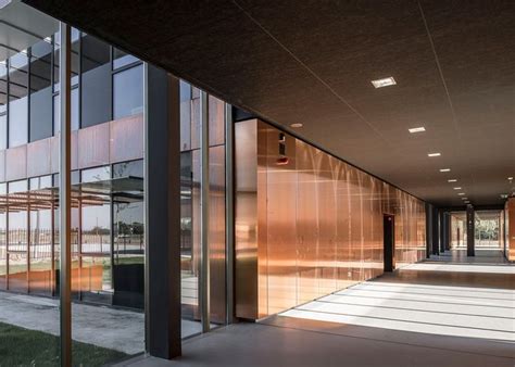 Weathered Copper Cladding For French Middle School