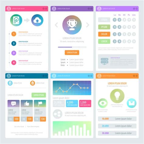 22902266 모바일 Ui Vector Images Depositphotos