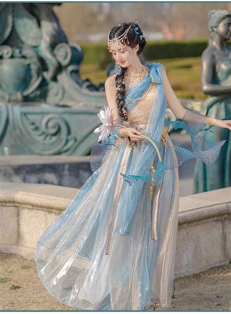 珍缕正品茉莉公主cos汉服异域风情西域舞姬印度舞演出服装汉元素 天猫 花瓣网