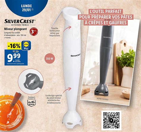 Promo Silvercrest Mixeur Plongeant Chez Lidl Icatalogue Fr