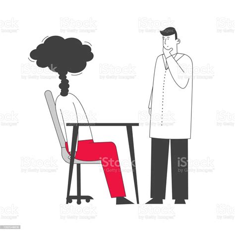 머리 대신 증기로 사업가를 바라보는 화이트 로브의 의사 전문적이고 감성적인 번아웃 컨셉 지치고 좌절 한 노동자는 만화 플랫 벡터