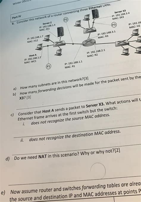 solved a how many subnets are in this network a b how