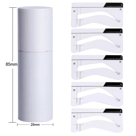 Private Label Brow Stamp Stencil Kit Cruelty Free Brow Products