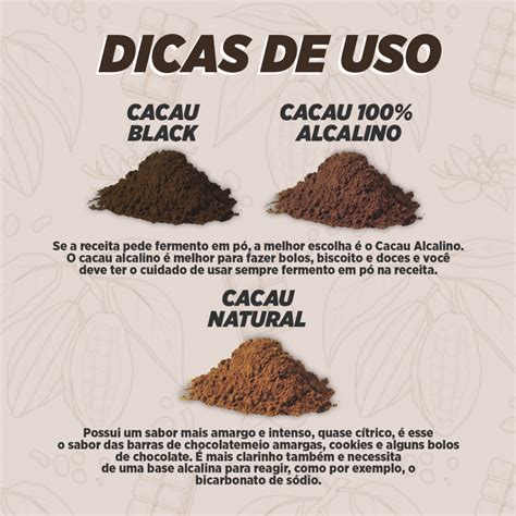 Cacau em Pó 100 Alcalino Puro 500g P P Shopee Brasil