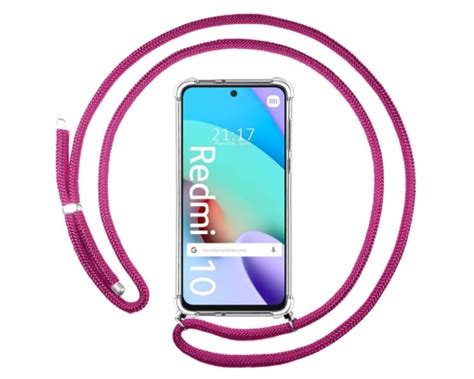 Funda Colgante Transparente Xiaomi Redmi Con Cordon Rosa Fucsia Con Ofertas En Carrefour
